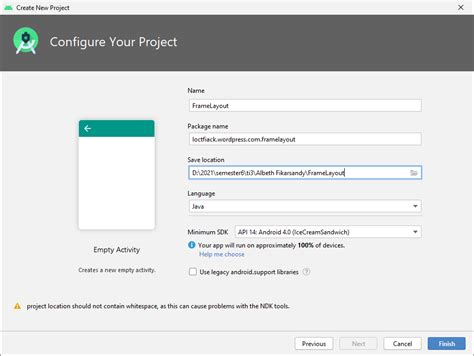 pengenalan lanjutan layouting frame layout list view grid view