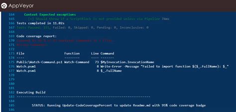 adding a code coverage badge to a powershell project mark wragg blog