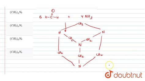 The Composition Of Urotropine Is Youtube