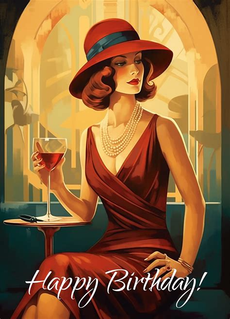 Happy Birthday Art Deco