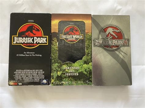 Jurassic Park Trilogy Vhs Collection 1 3 Vintage Vhs The Lost World