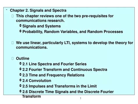 Ppt Chapter Signals And Spectra Powerpoint Presentation Free Download Id