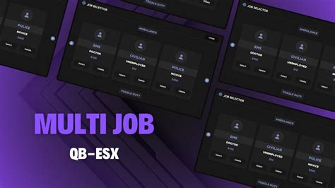 Fivem Multi Job Selection System [qb Esx] Youtube