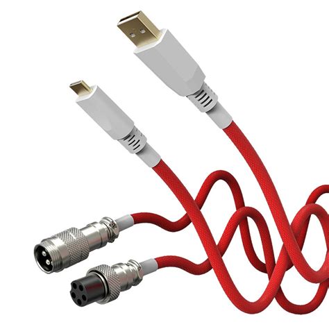 Спиральный Usb кабель типа C для механической клавиатуры разъем авиаторов спиральный шнур