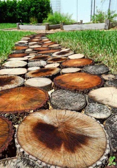 Best Tree Logs Ideas Images On Pinterest Garden Path Garden Paths And Home And Garden