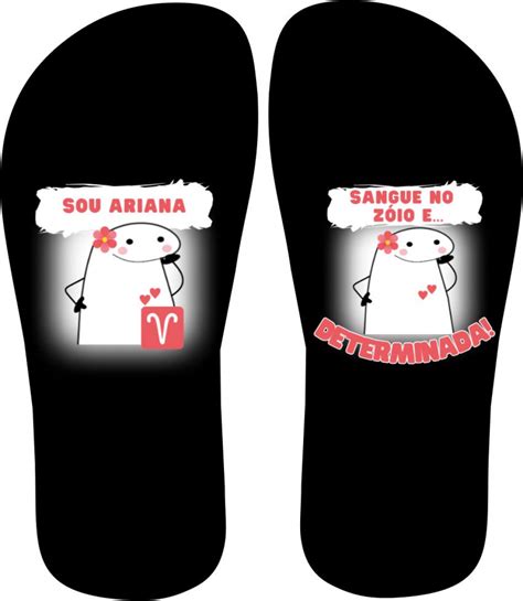 Chinelo Flork Meme Signos Aries Rock Na Aveia Comercio De Artigos