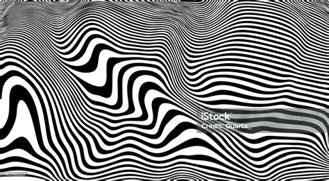 추상적인 유체 물결 모양의 줄무늬 배경 액화 웨이브 라인 0명에 대한 스톡 벡터 아트 및 기타 이미지 0명 3차원 형태 검은색 Istock