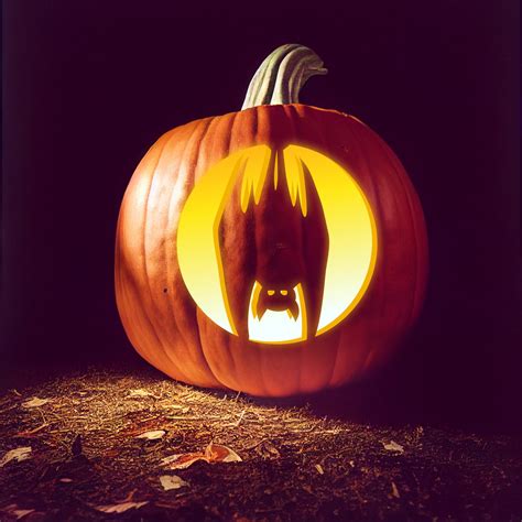 Printable Halloween Pumpkin Carving Stencils Featuring A Werewolf