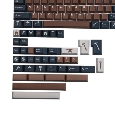 Gmk 커스텀 키캡 염료 승화 Pbt 키캡 체리 프로필 Mx 게이트론 카일 스위치 게임용 기계식 키보드에 사용 가능한 140개 키