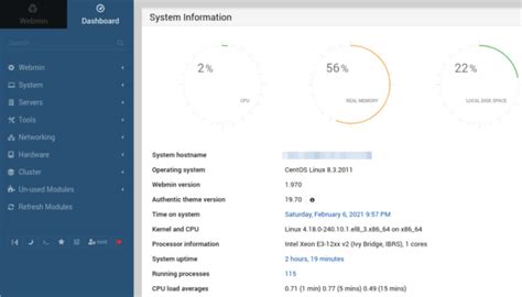 How To Install Webmin On Centos 8rhel 8 Server Linuxbabe