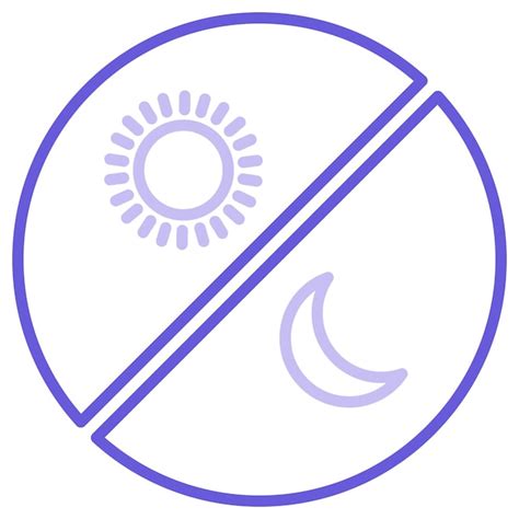 낮과 밤 터 일러스트레이션 프리미엄 벡터