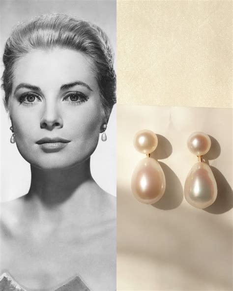 Double Pearl Earrings Teardrop Pearl Earrings Drop Fresh Water Pearl