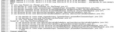 Get Column From Cassamdra Throw Nullpointexception · Issue 139 · Pentahopentaho Cassandra