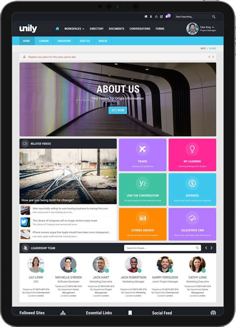 Simple And Engaging Intranet Design Examples To Inspire You Portal Design Web Design Examples