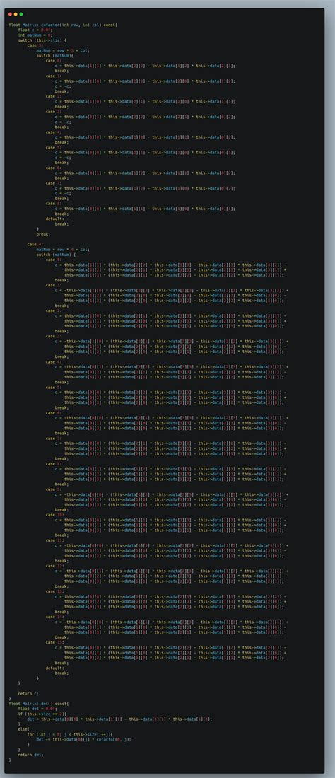 Wanted To Optimize My Matrix Determinant Calculations Came Up With This Monstrosity R
