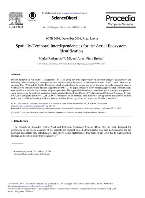 Pdf Spatially Temporal Interdependencies For The Aerial Ecosystem