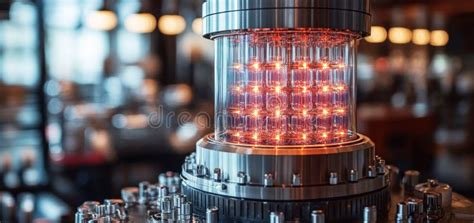 Innovations In Quantum Computing With Qubits And Neural Algorithms Generative Ai Stock Image