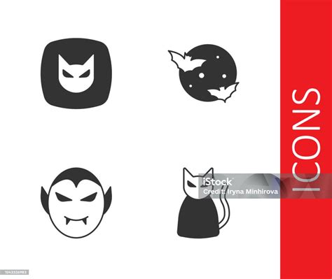 검은 고양이 뱀파이어 달과 별 아이콘을 설정합니다 벡터 가공의 인물에 대한 스톡 벡터 아트 및 기타 이미지 가공의 인물 가득 찬 가정 생활 Istock