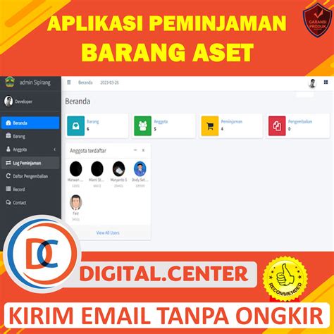 Jual Aplikasi Peminjaman Barang Asset Berbasis Web Shopee Indonesia