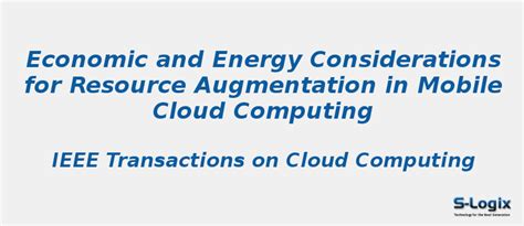 Economic And Energy Considerations For Resource Augmentation Cloudsim Projects S Logix