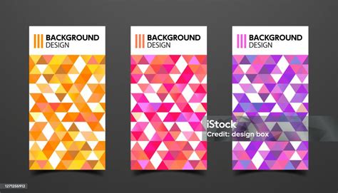 삼각형 추상 배경 디자인 모양 패턴 디자인 카드 디자인 템플릿 3차원 형태에 대한 스톡 벡터 아트 및 기타 이미지 3차원 형태 개념 개체 그룹 Istock