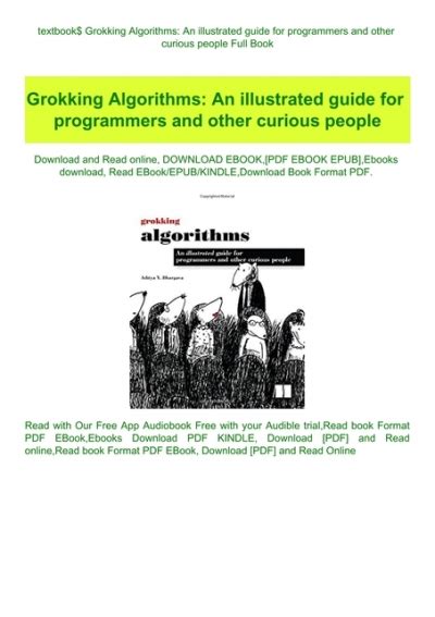 Textbook Grokking Algorithms An Illustrated Guide For Programmers And