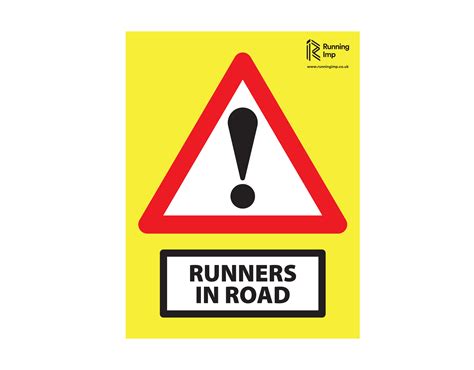 Runners In Road Event Sign Running Imp Running Imp