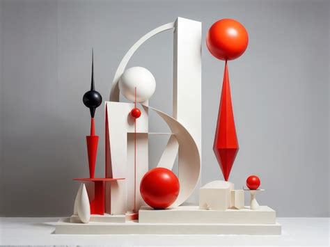 Premium Photo 3d Render Of Abstract Geometric Shapes Abstract