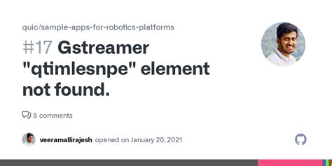 Gstreamer Qtimlesnpe Element Not Found Issue Quic Sample Apps For Robotics Platforms