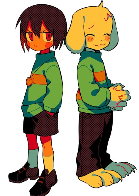 Chara And Asriel Dreemurr Undertale Drawn By Menma Enaic31 Danbooru