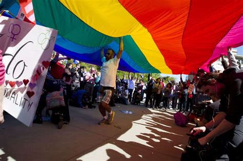 Mass Pro Gay Marriage Activists Join Protests Outside Supreme Court