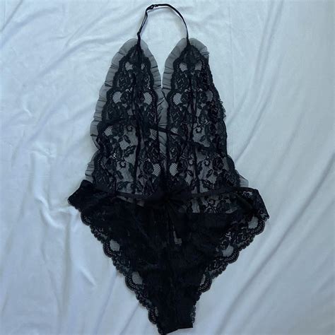 Adore Me Lace Bodysuit Size Xl New With Tags Depop