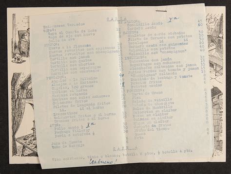 Antigua Casa Sobrino De Botin Carta De Udo A La Familia Amster Amenedo En Un Men Madrid