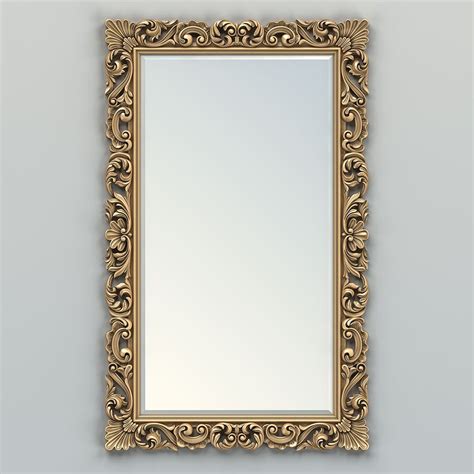 직사각형 거울 프레임 013 3d 모델 40 Max Stl Fbx Obj Free3d