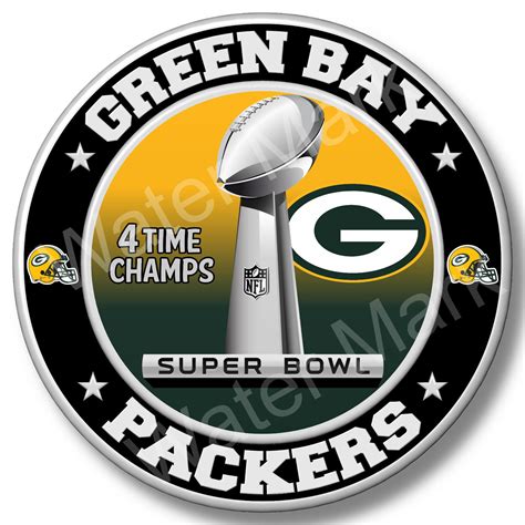 Green Bay Packers Super Bowl Championship Sticker Decal 12 Different