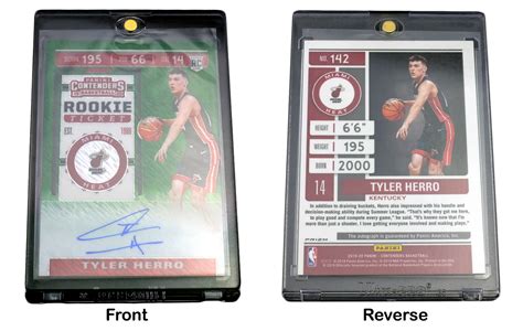 2019 20 Tyler Herro Panini Autograph Green Shimmer 142 Ozzy Collectibles