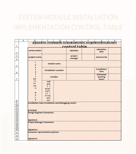 Free Module Templates For Google Sheets And Microsoft Excel Slidesdocs