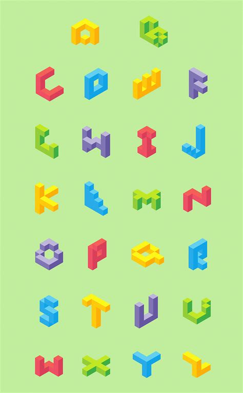 Cube Font Fun On Behance