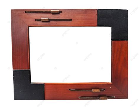 Blank Wood Frame Isolated On White Rectangle Box Frame Photo Background And Picture For Free