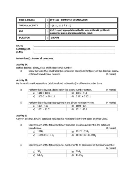 Tutorial Exercise 3 Topic 2 Pdf