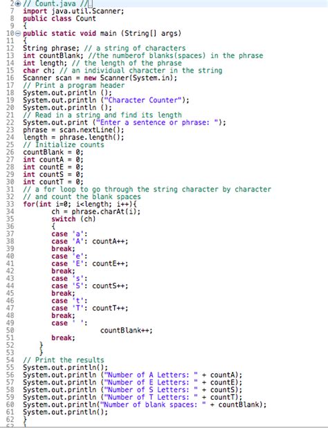 solved the file count java contains the skeleton of a
