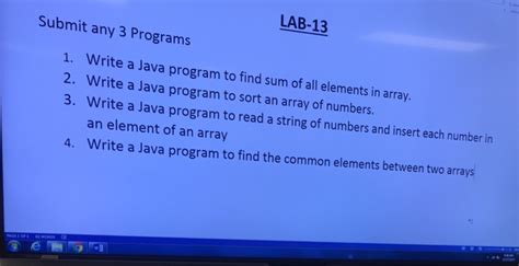 Solved Lab Submit Any Programs Write A Java Program Chegg