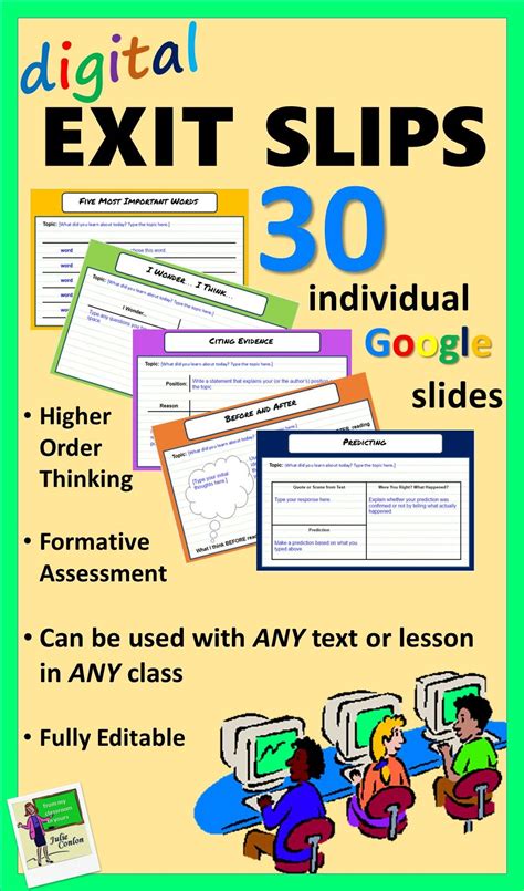 Digital Exit Slips Formative Assessment Options Distance Learning