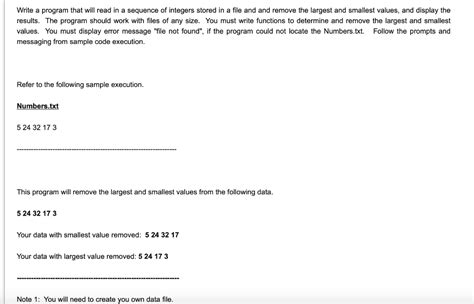 Solved Write A Program That Will Read In A Sequence Of