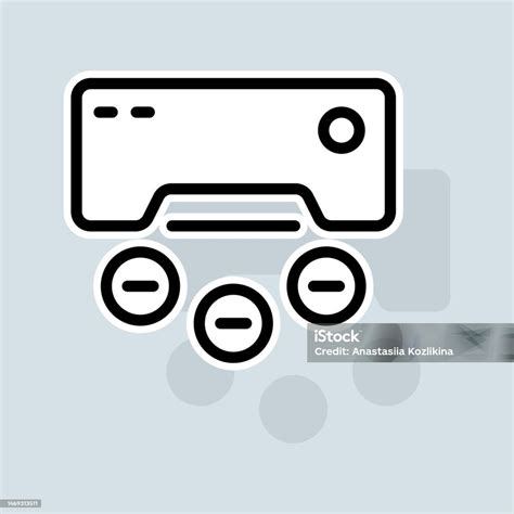 조이스틱 라인 아이콘입니다 게임 제어 플레이어 게이머 스티어링 휠 버튼 게임 콘솔 컴퓨터 엔터테인먼트 가젯 개념입니다 흰색 배경에 벡터 스티커 선 아이콘 3차원 형태에 대한