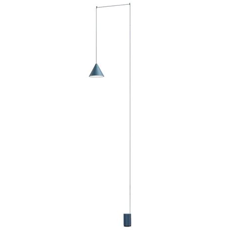 Flos String Light Cone And Floor Switch Blue