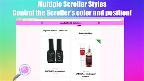 Scrolly Scroll To Top Button Scrolly Infinite Scroll To Top Button To Your Shopify Store