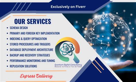 Design And Setup An Sql Database By Quantumdigicon Fiverr