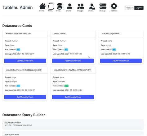 Eric Summers On Linkedin A New Feature Im Working On Tableau Datasource In Browser