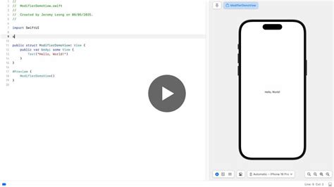 How To Use Swiftui Viewmodifiers For Clean Code Jeremy Leong Posted On The Topic Linkedin